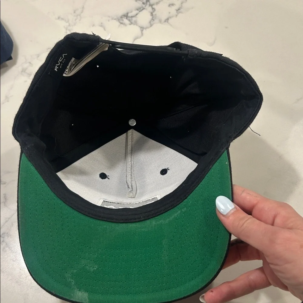 RVCA | Accessories | Rvca Black And White Logo Cap Never Worn | Poshmark